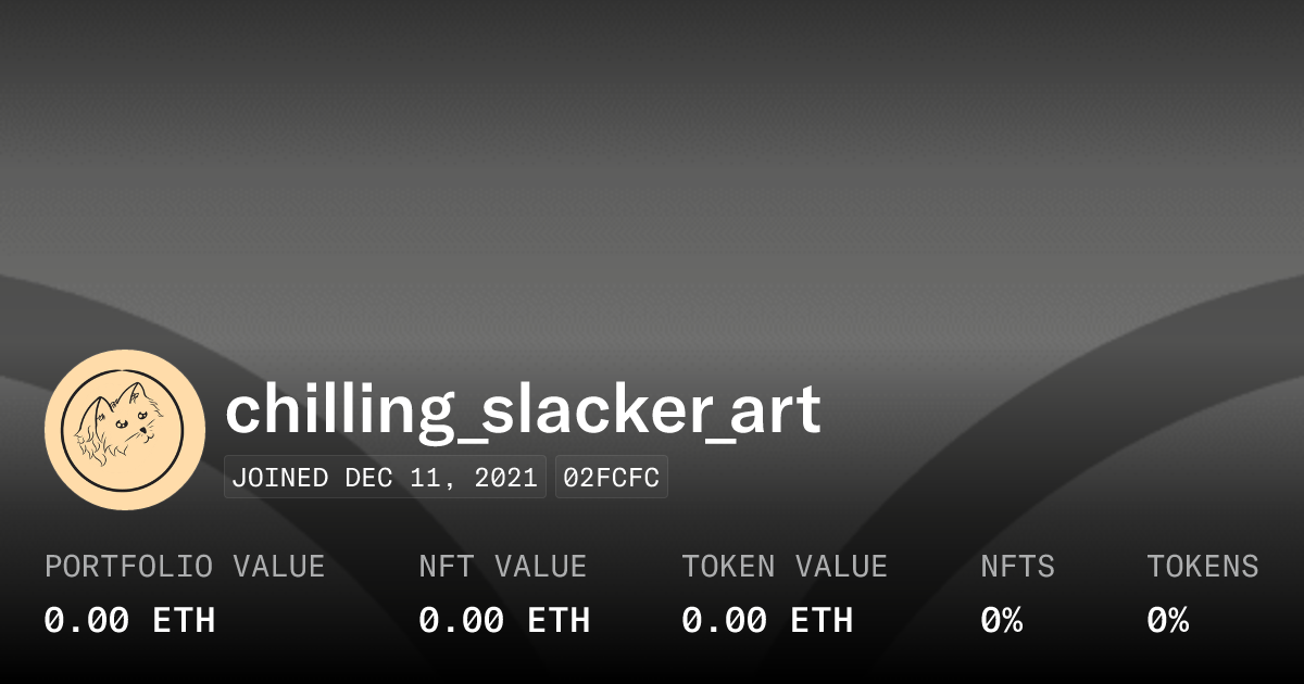 chilling_slacker_art - Perfil | OpenSea