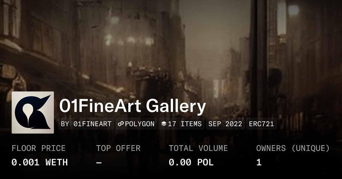 01FineArt Gallery - Collection | OpenSea