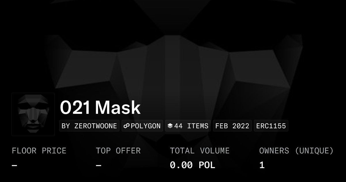 021 Mask - Collection | OpenSea