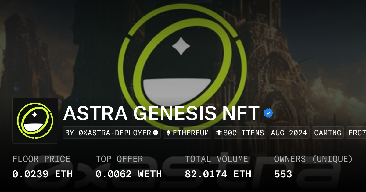 ASTRA GENESIS NFT - Collection | OpenSea