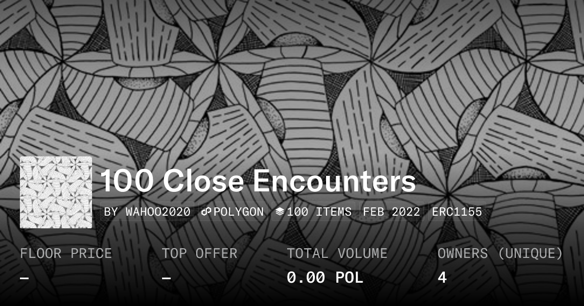 100 Close Encounters - Collection | OpenSea