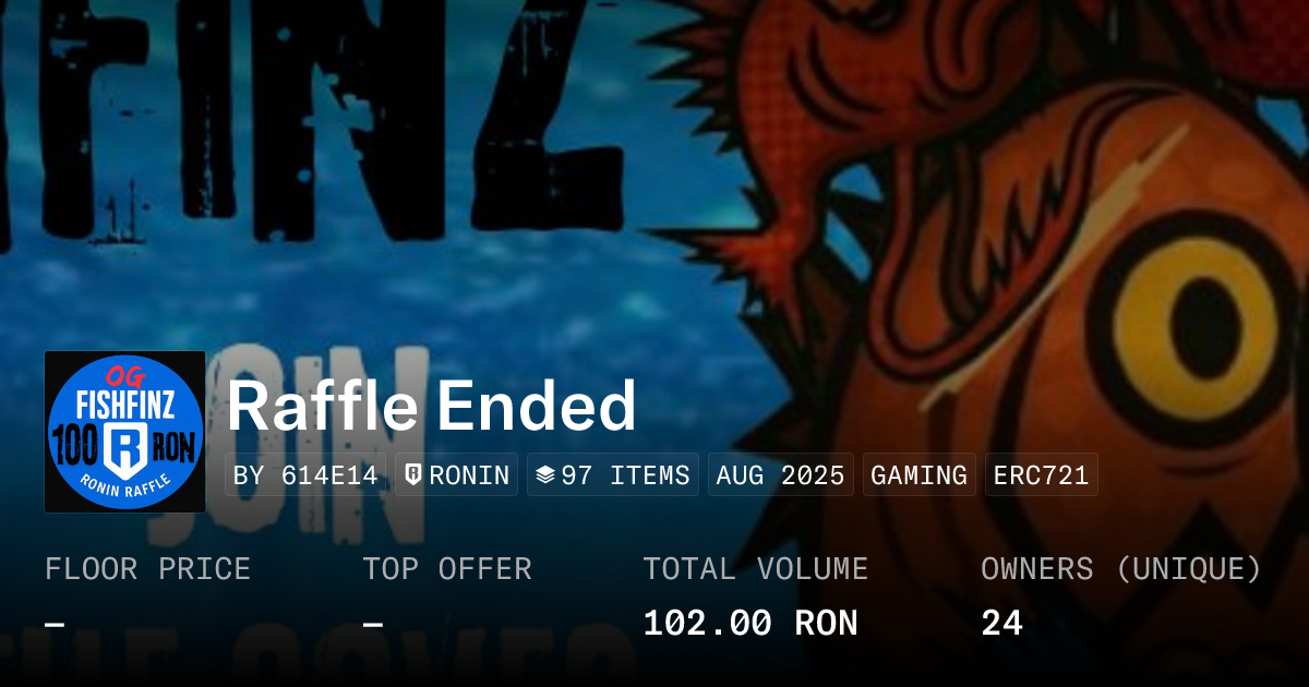 100 Ron Raffle - Collection | OpenSea