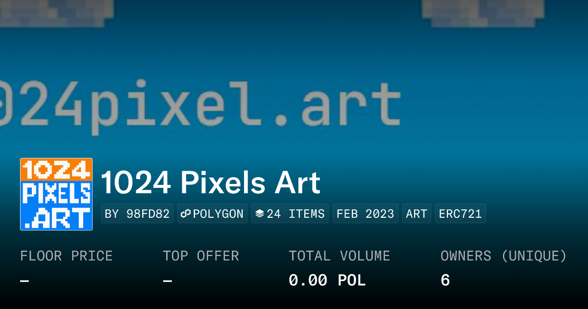 1024 Pixels Art - Collection | OpenSea