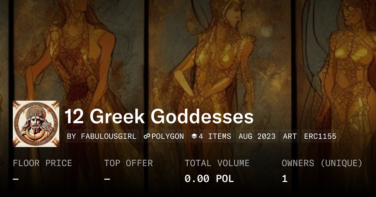 12 Greek Goddesses - Collection | OpenSea