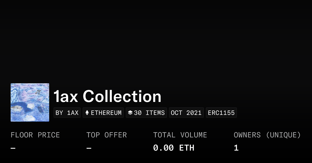 1ax Collection - Collection | OpenSea