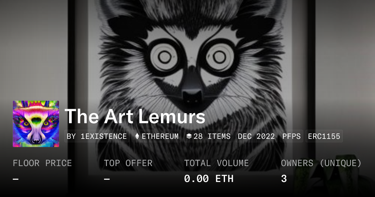 The Art Lemurs - Collection | OpenSea