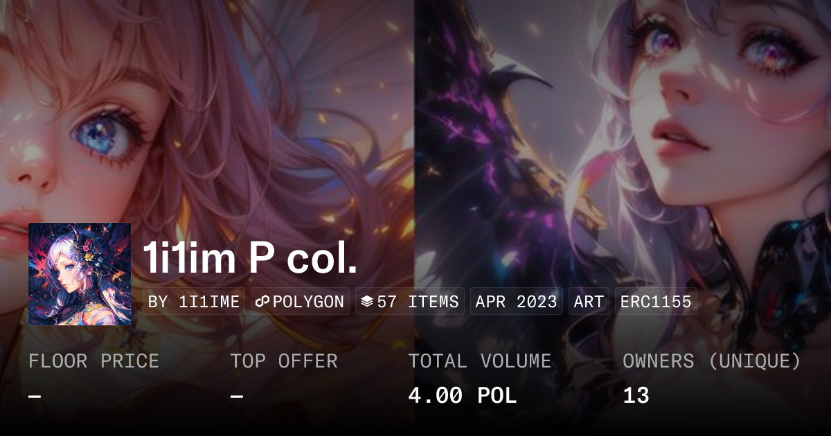 1i1im P col. - Collection | OpenSea