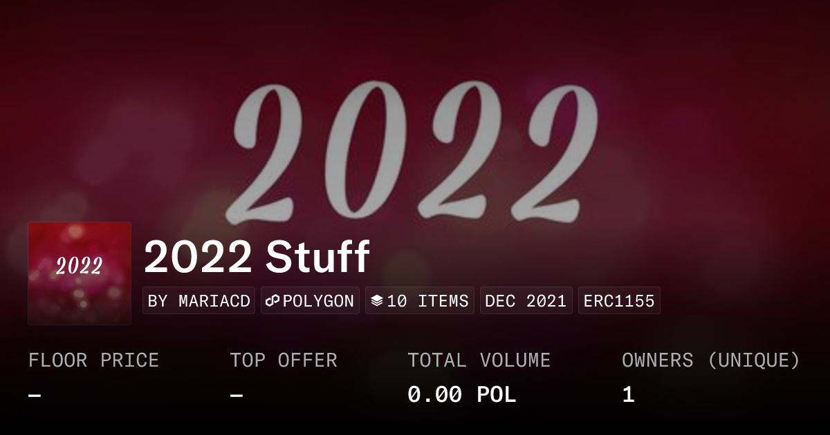 2022 Stuff - Collection | OpenSea