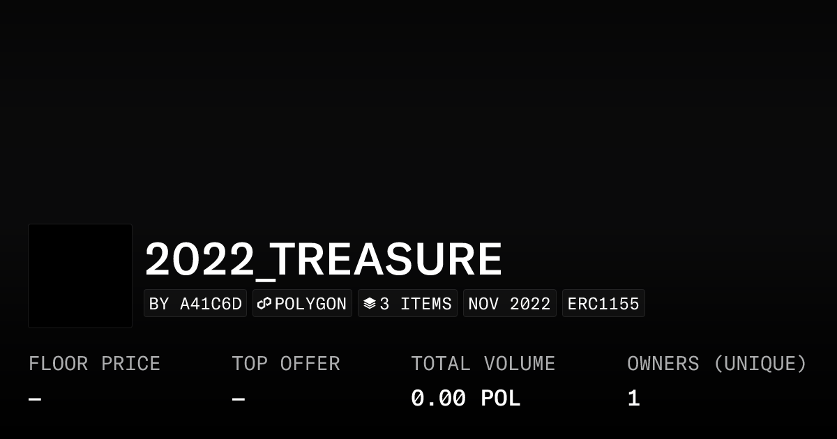 2022_TREASURE - Collection | OpenSea