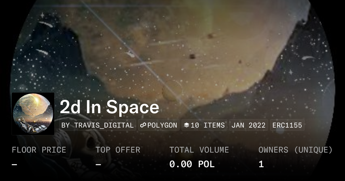 2d In Space - Collection | OpenSea