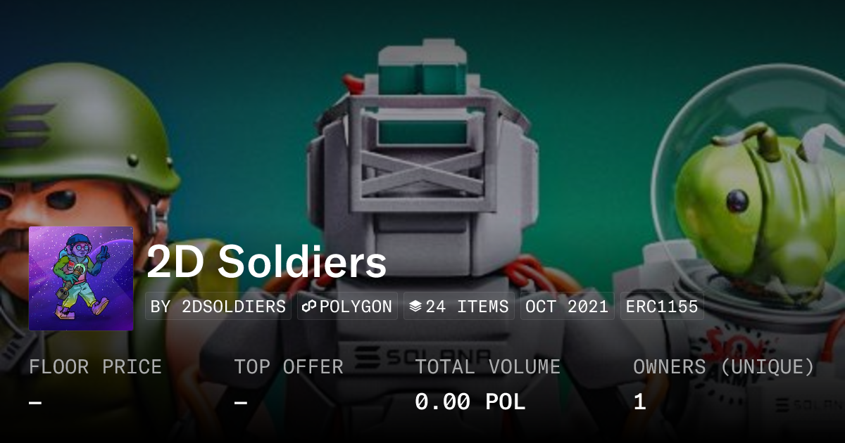2D Soldiers - Collection | OpenSea