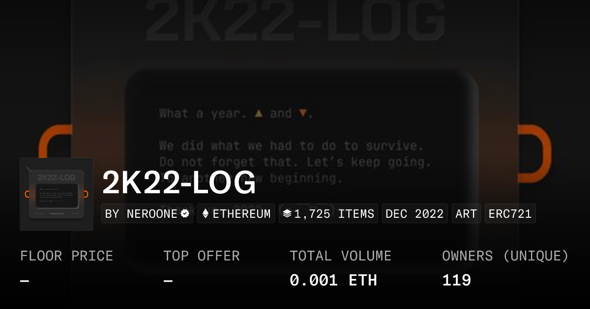 2K22-LOG - Collection | OpenSea