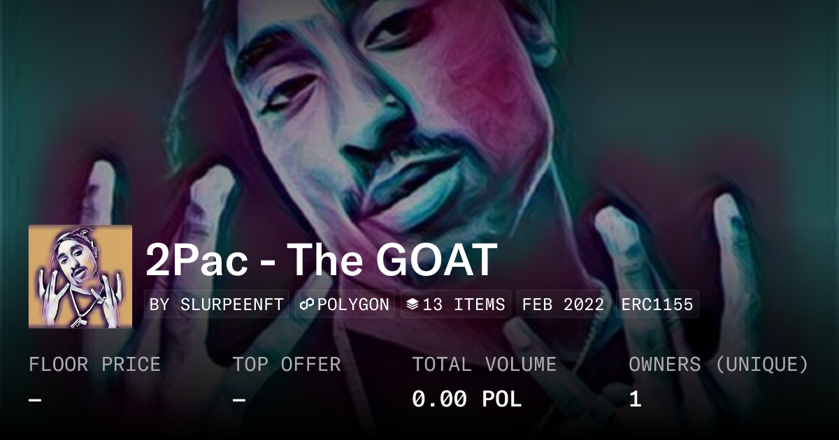 2Pac - The GOAT - Collection | OpenSea