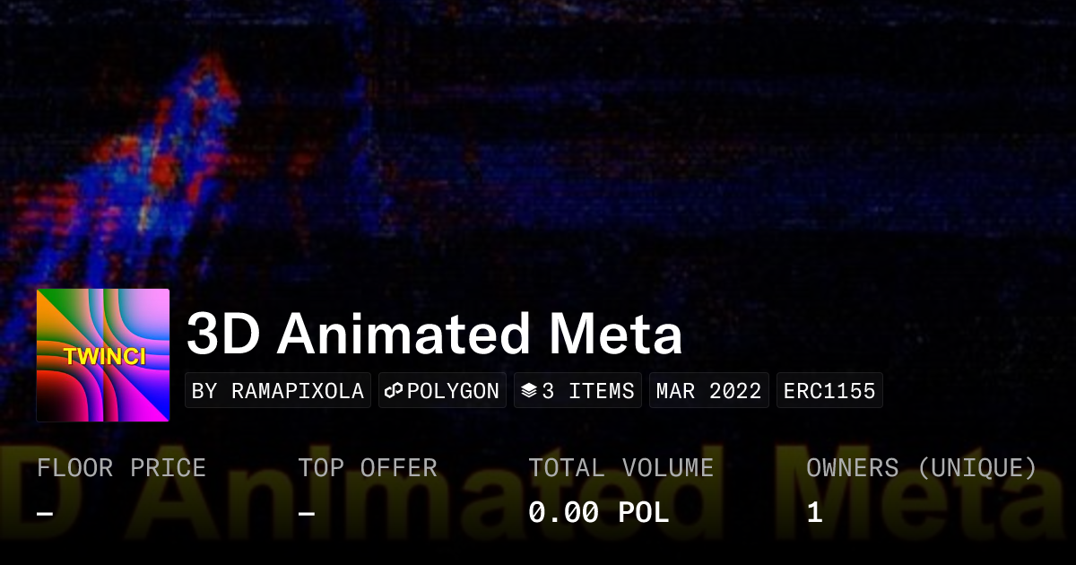 3D Animated Meta - Collection | OpenSea