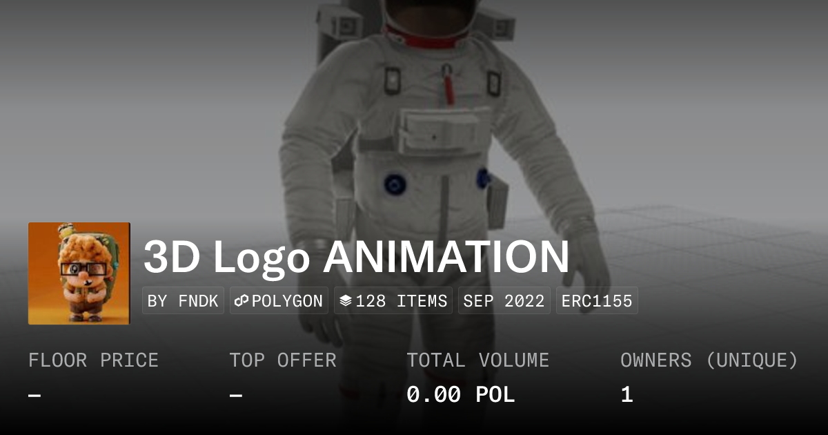 3D Logo ANIMATION - Collection | OpenSea