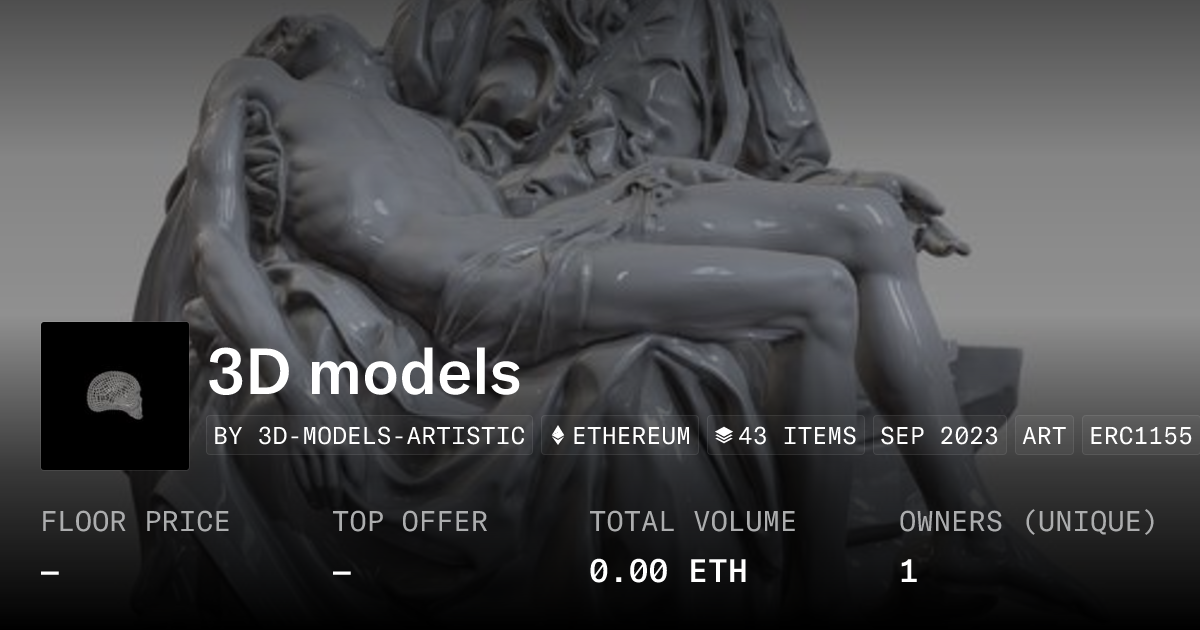 3D models - Collection | OpenSea