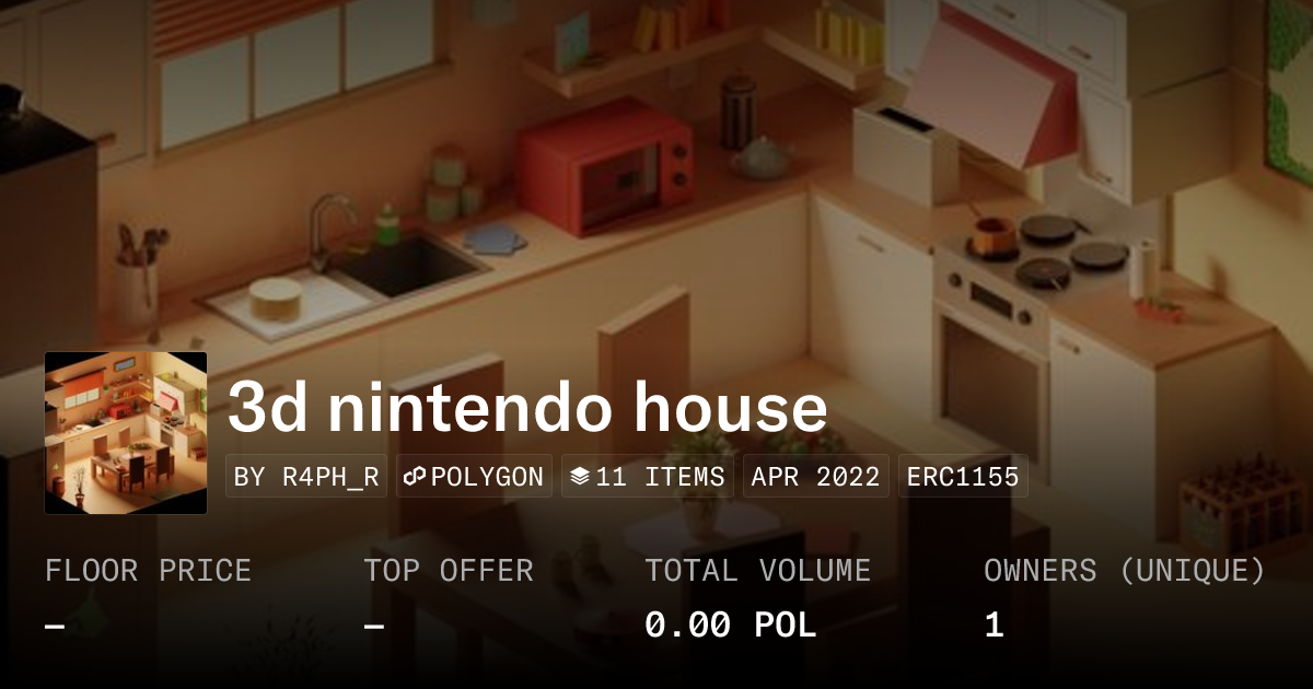 3d nintendo house - Collection | OpenSea
