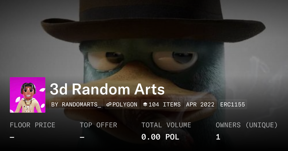 3d Random Arts - Collection | OpenSea