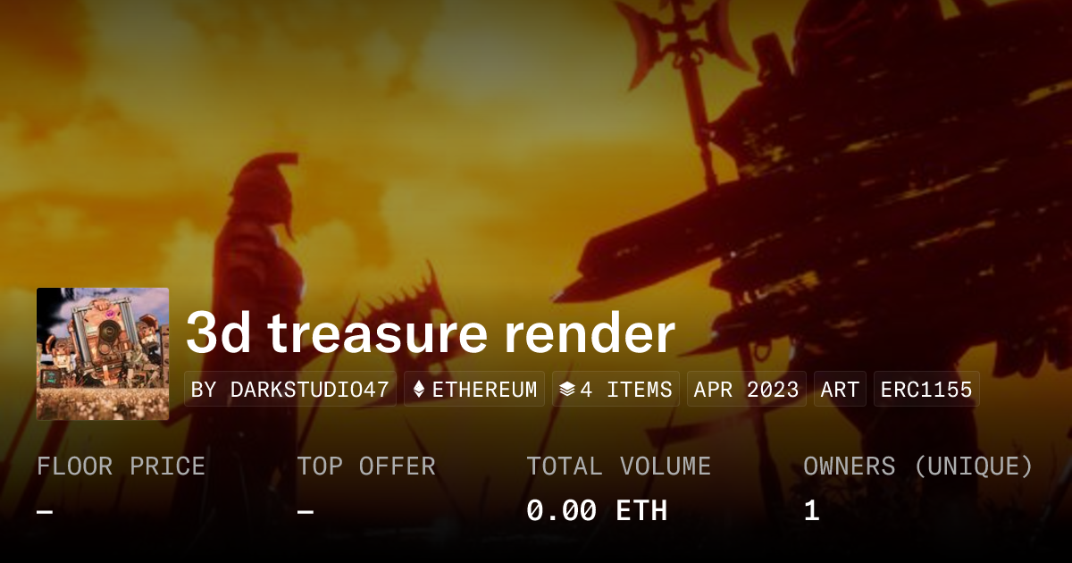 3d treasure render - Collection | OpenSea