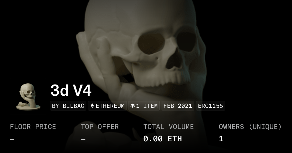 3d V4 - Collection | OpenSea