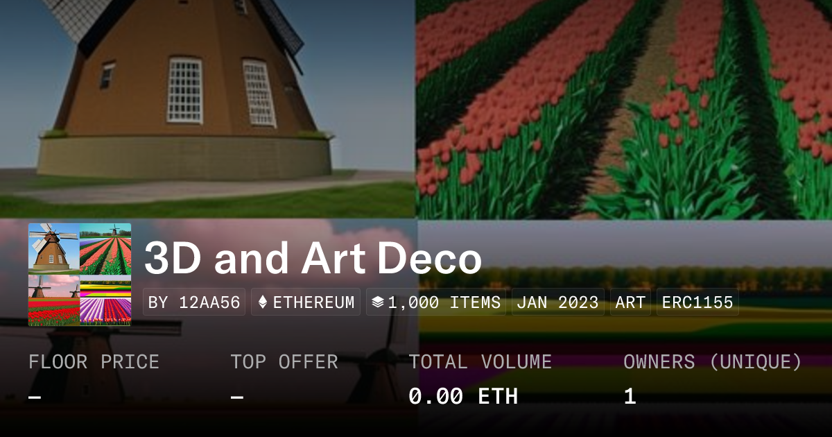 3D and Art Deco - Collection | OpenSea