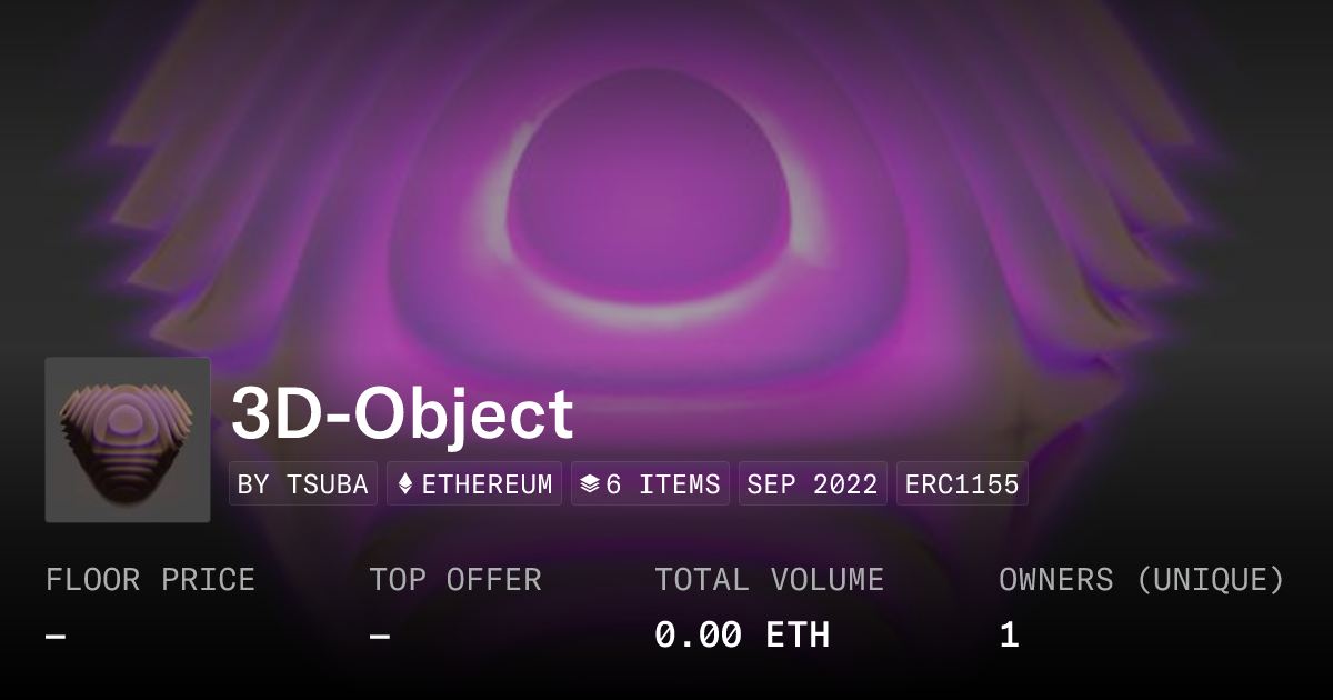 3D-Object - Collection | OpenSea