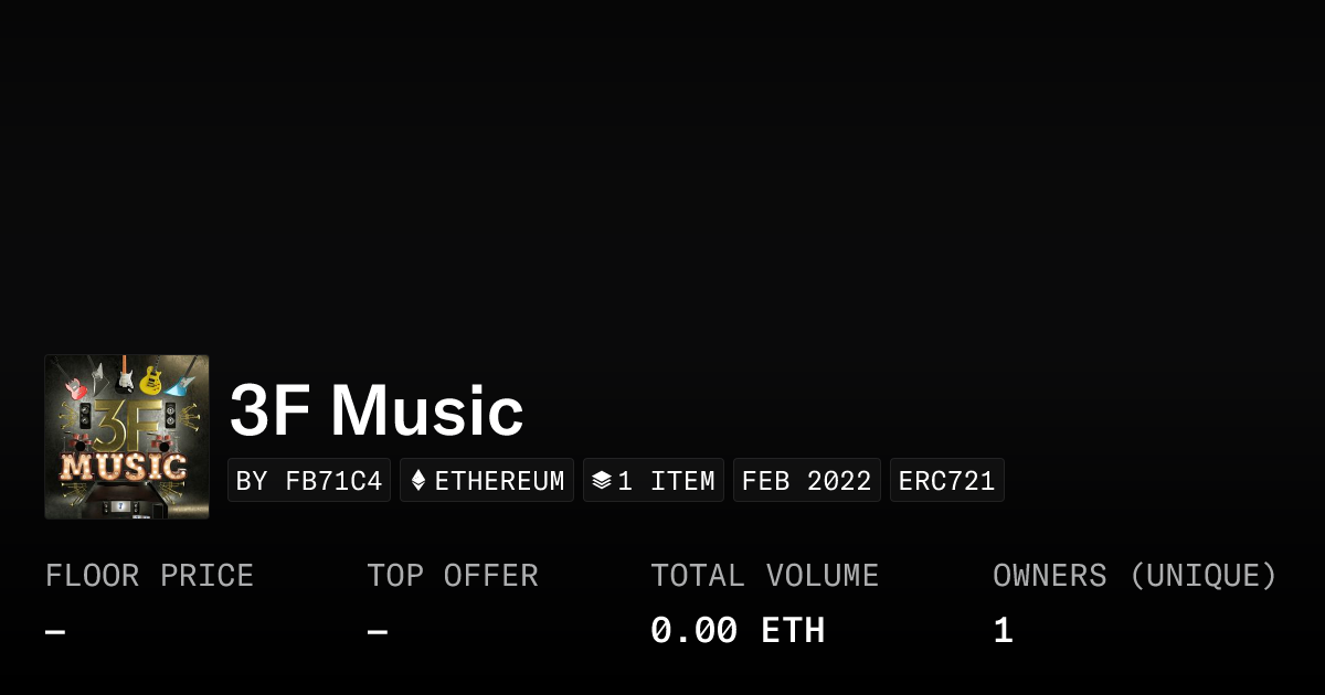 3F Music - Collection | OpenSea