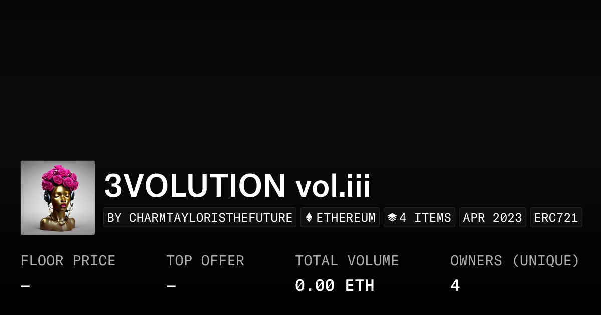 3VOLUTION vol.iii - Collection | OpenSea