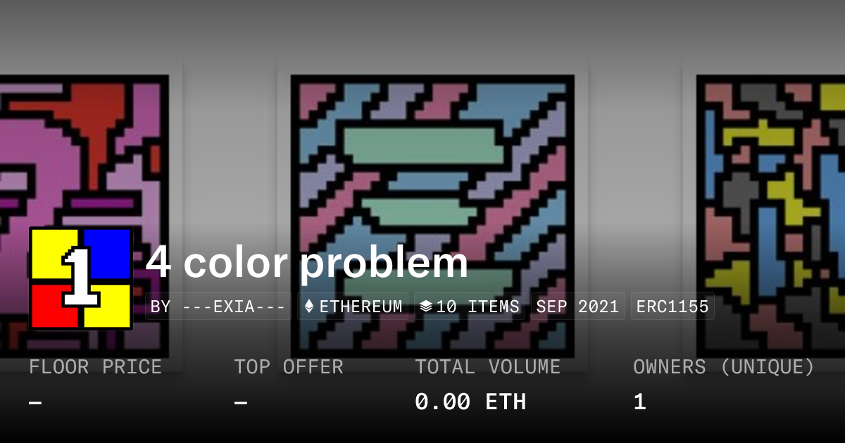 4 color problem - Collection | OpenSea