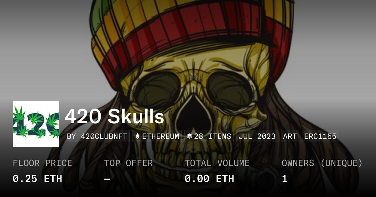 420 Skulls - Collection | OpenSea