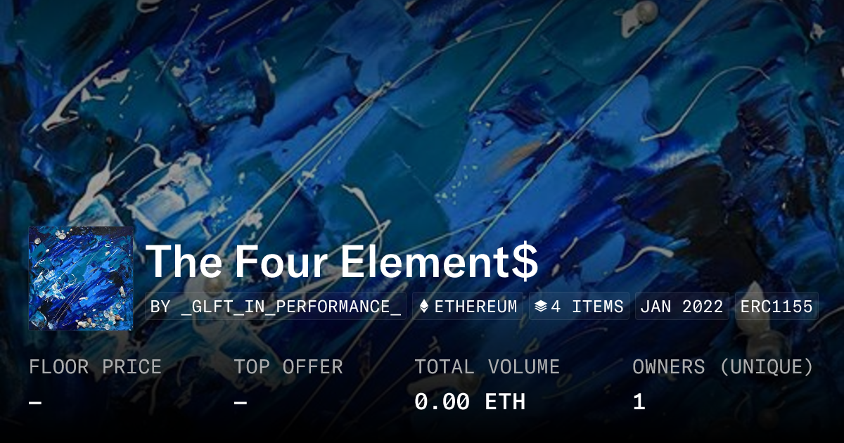 The Four Element$ - Collection | OpenSea
