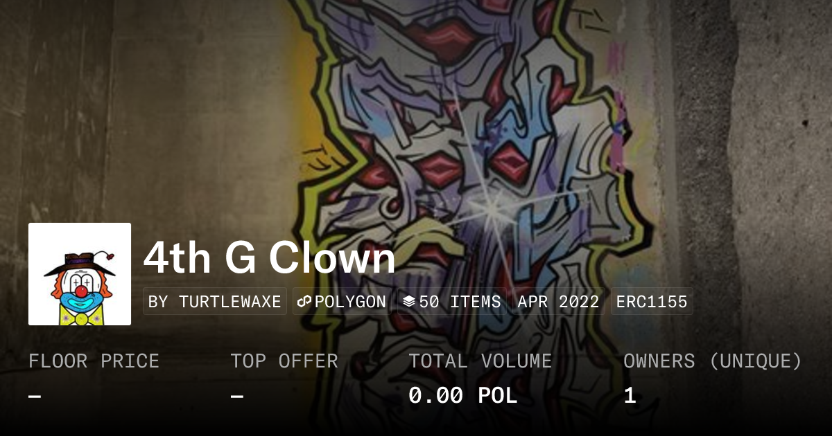 4th G Clown - Collection | OpenSea