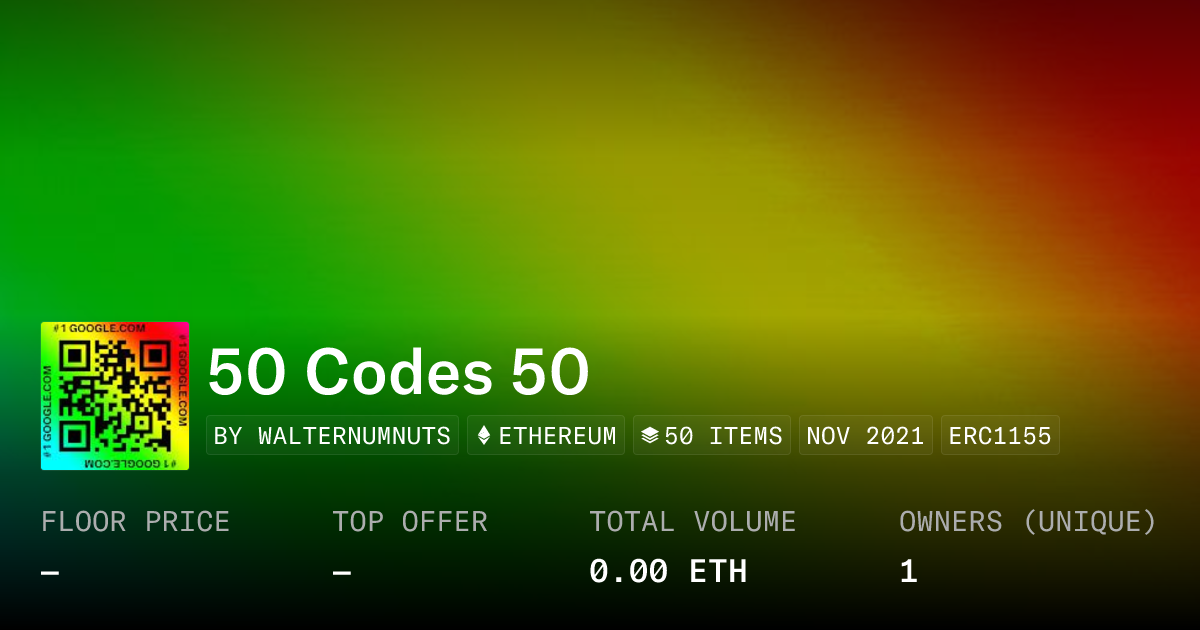 50 Codes 50 - Collection | OpenSea