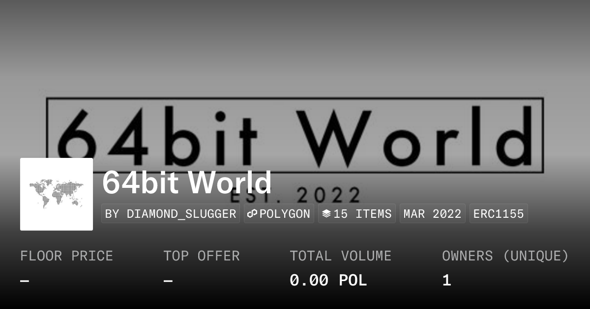 64bit World - Collection | OpenSea