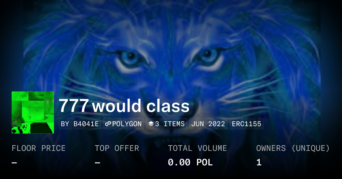 777 would class - Collection | OpenSea