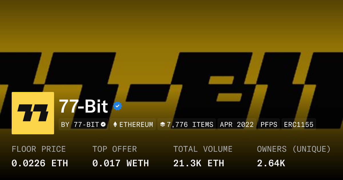 77-Bit - Collection | OpenSea