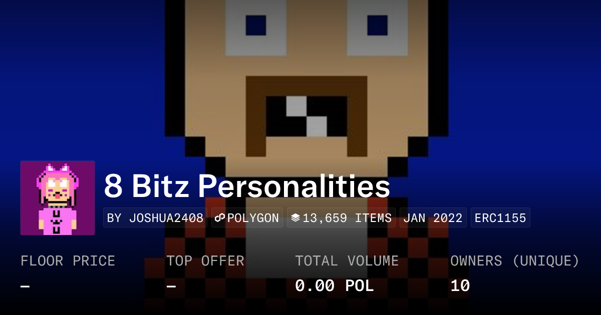 8 Bitz Personalities - Collection | OpenSea