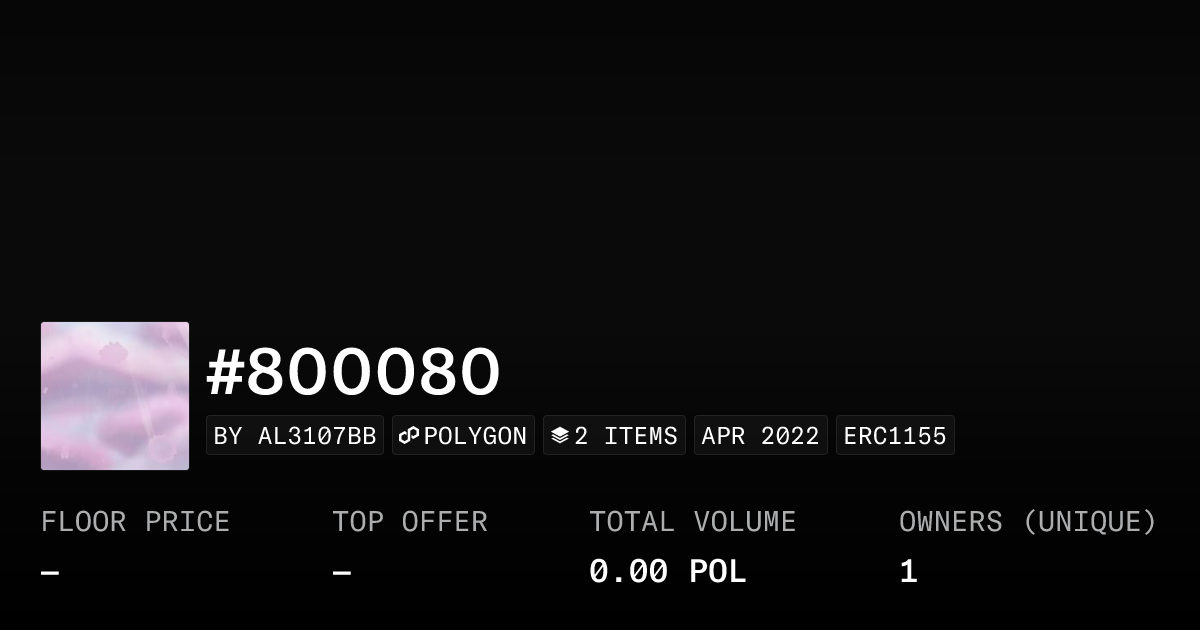 #800080 - Collection | OpenSea