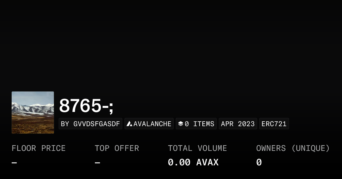 8765-; - Collection | OpenSea