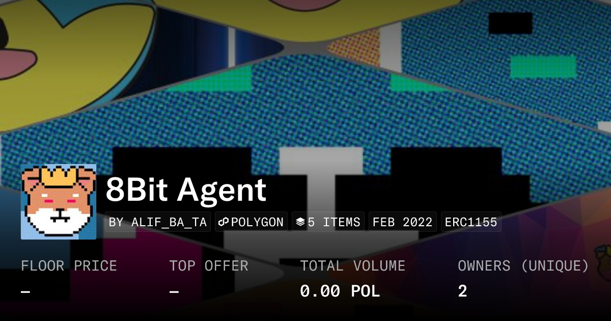 8Bit Agent - Collection | OpenSea