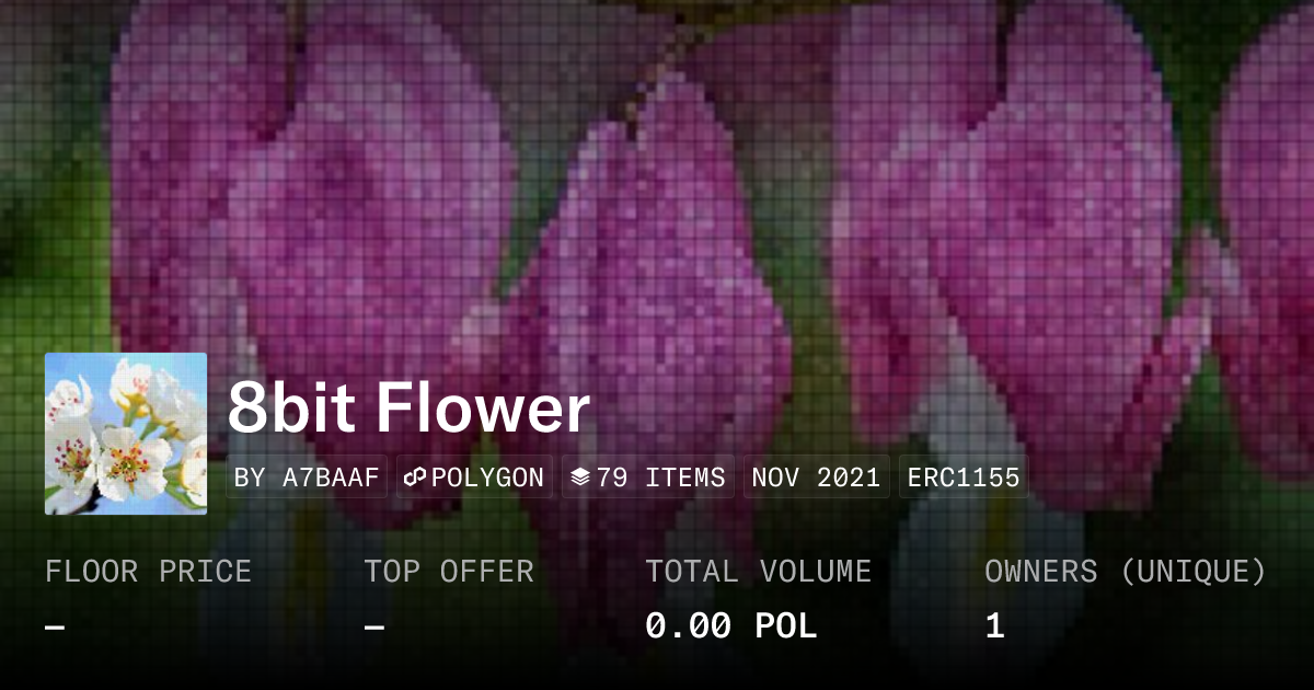 8bit Flower - Collection | OpenSea