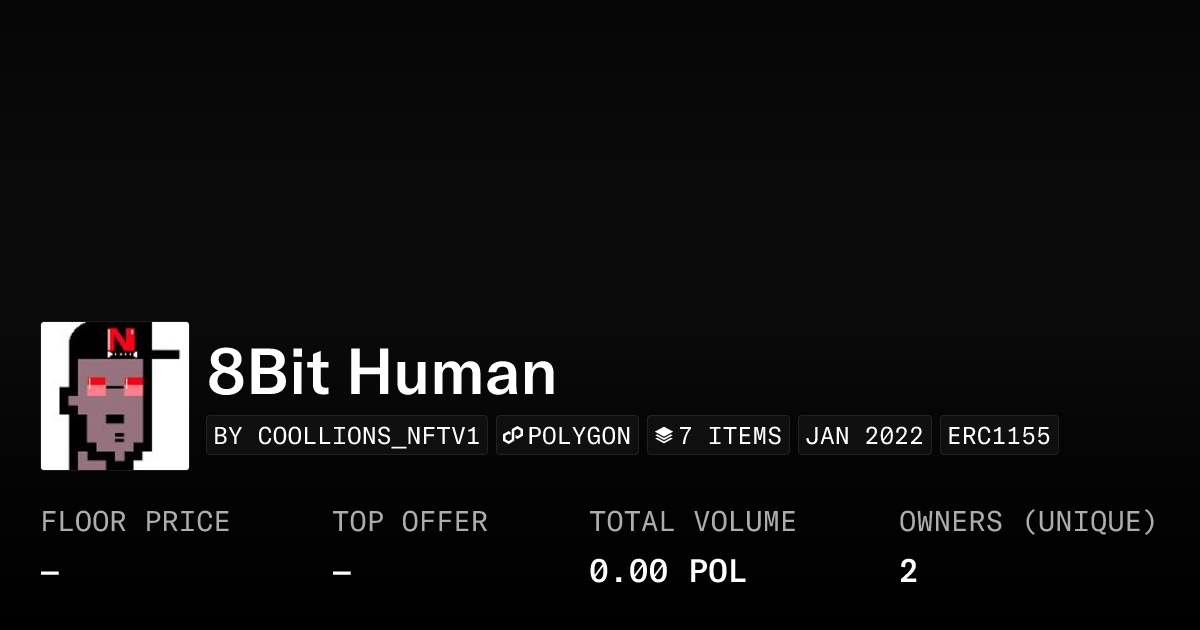 8Bit Human - Collection | OpenSea