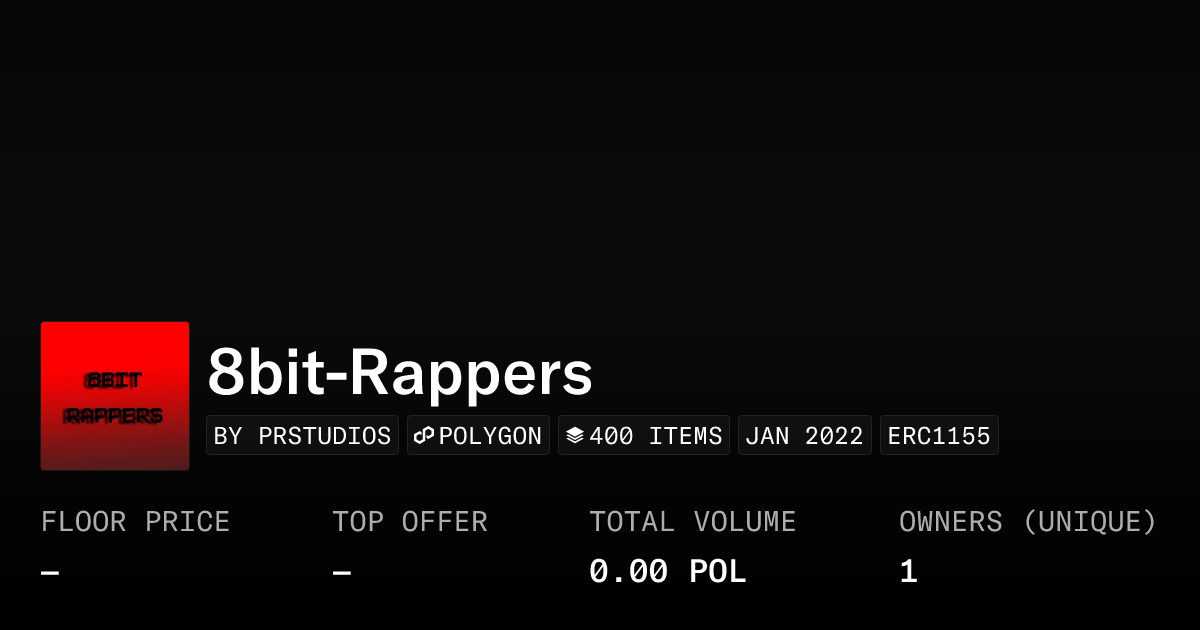 8bit-Rappers - Collection | OpenSea