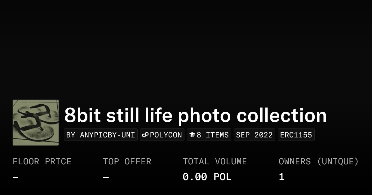 8bit still life photo collection - Collection | OpenSea