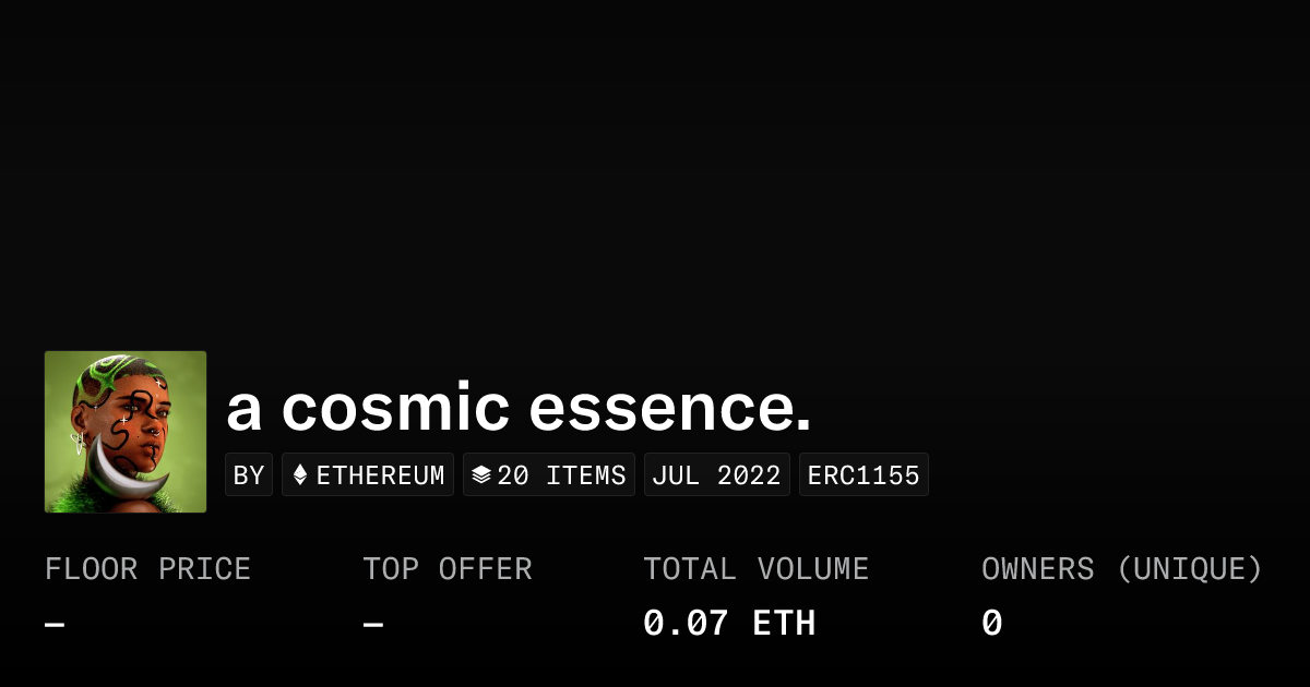 a cosmic essence. - Collection | OpenSea