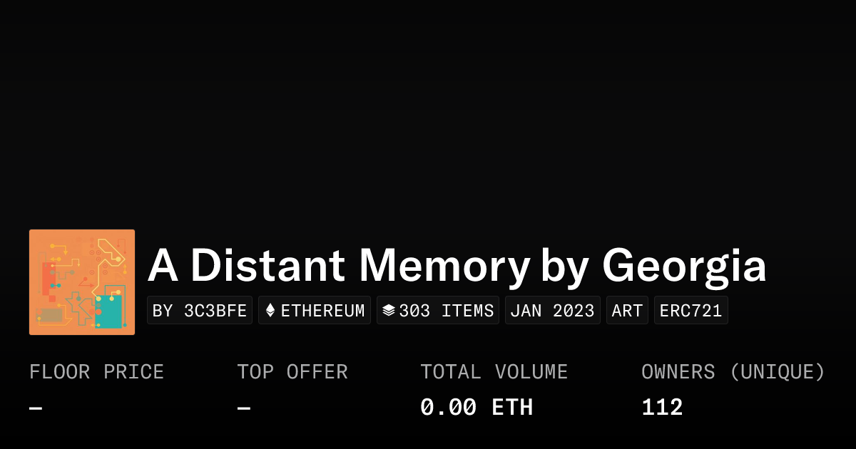 A Distant Memory by Georgia - Collection | OpenSea