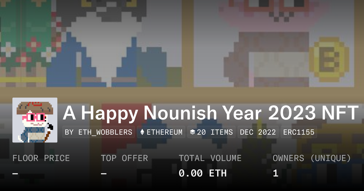 A Happy Nounish Year 2023 NFT - Collection | OpenSea