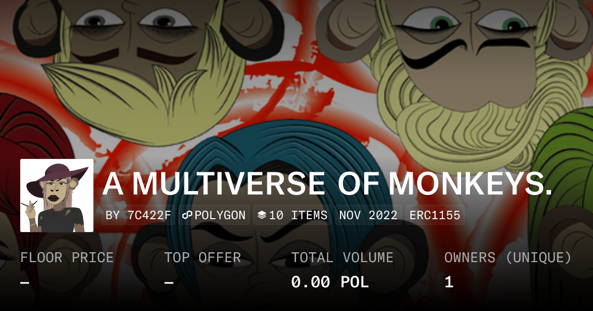 A MULTIVERSE OF MONKEYS. - Collection | OpenSea