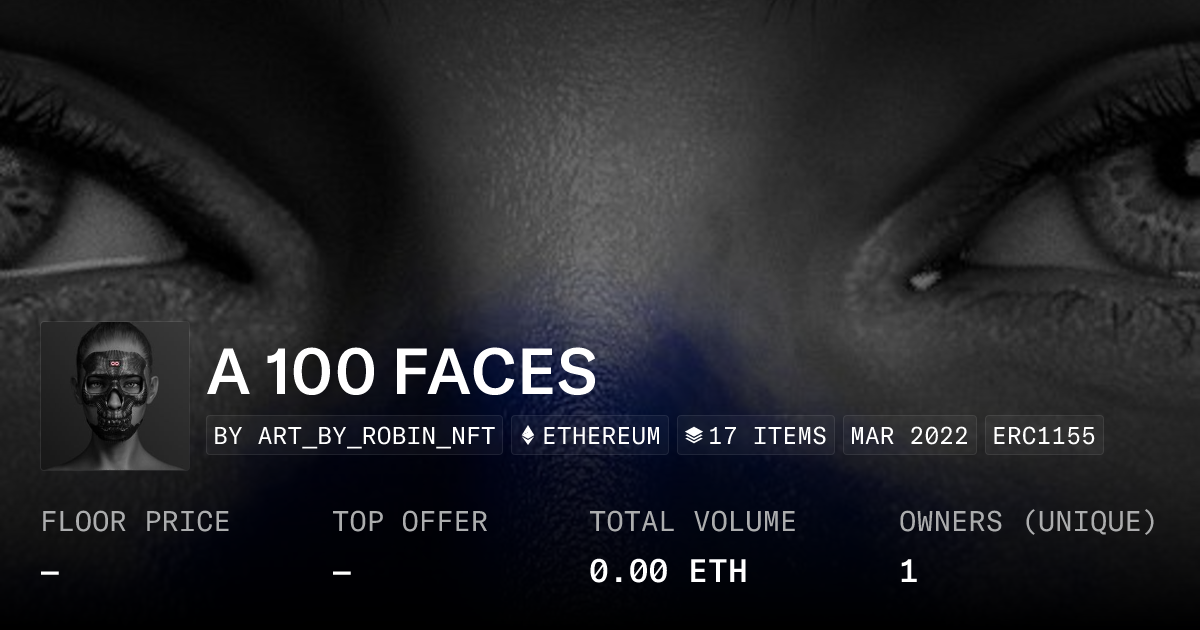 A 100 FACES - Collection | OpenSea