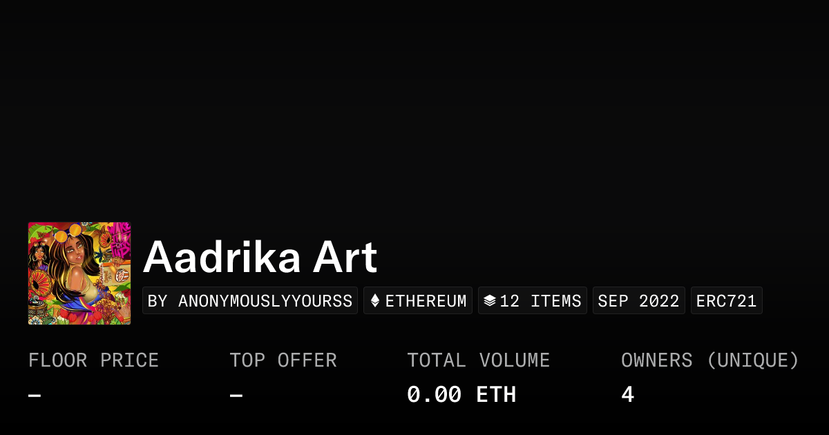 Aadrika Art - Collection | OpenSea